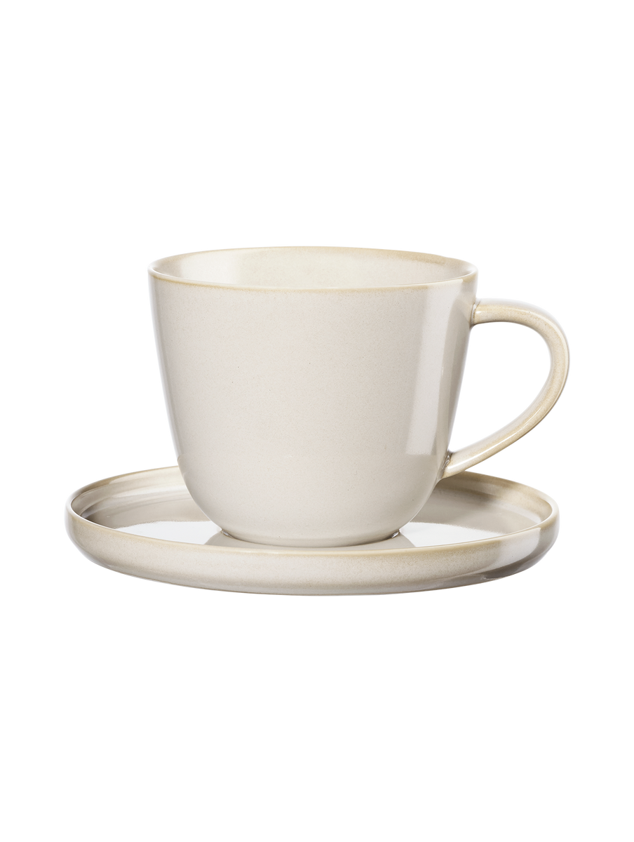 kaffeetasse mit unterteller, tofu