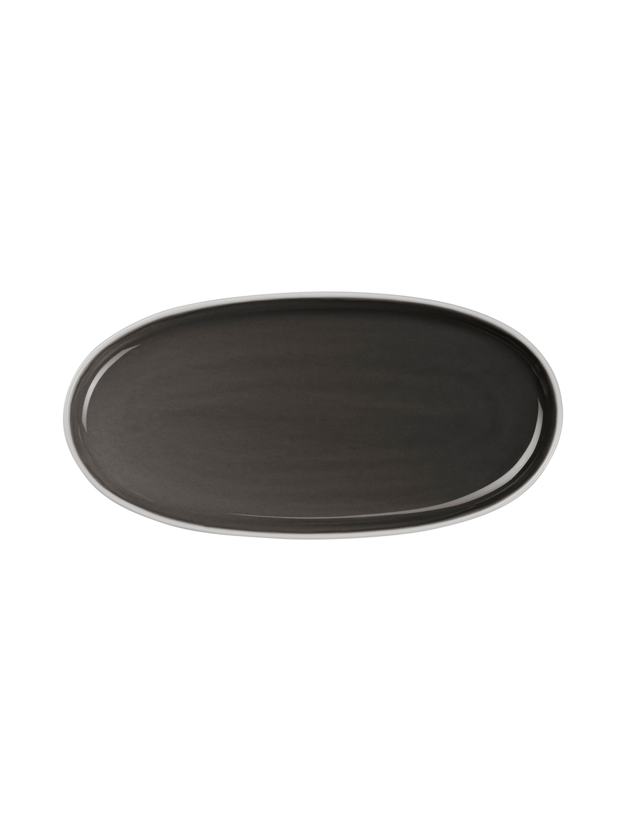 aperitif plate, oval, caviar