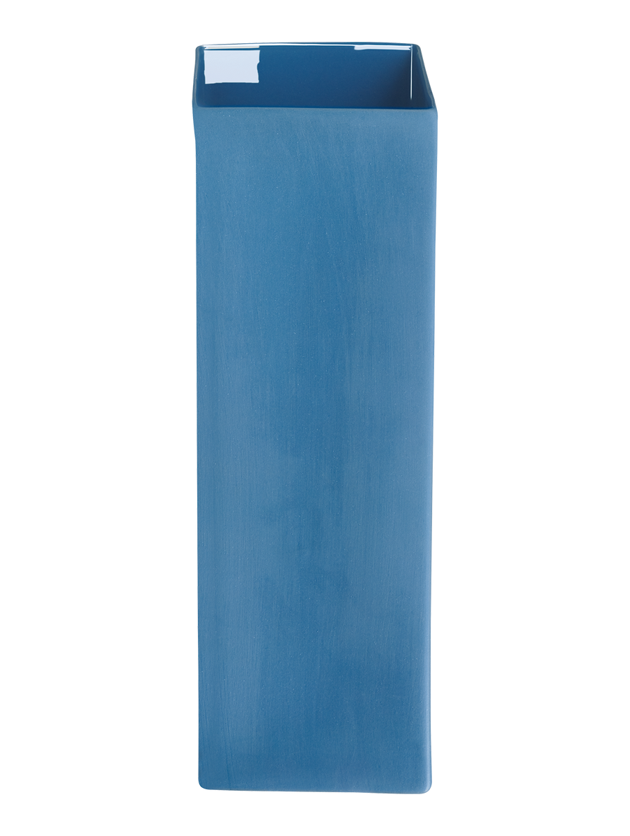 vase, bleu cube blue