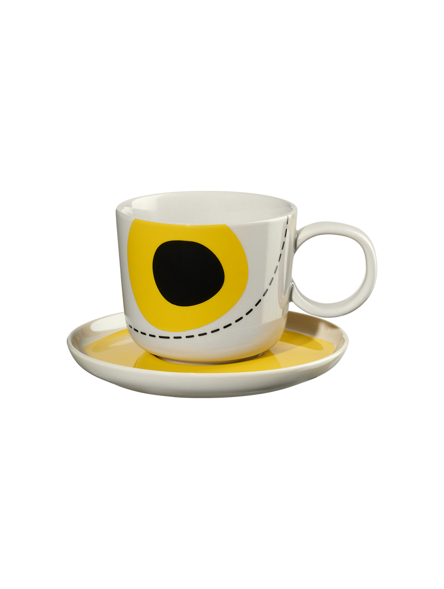 kaffeetasse mit unterteller, salto du soleil